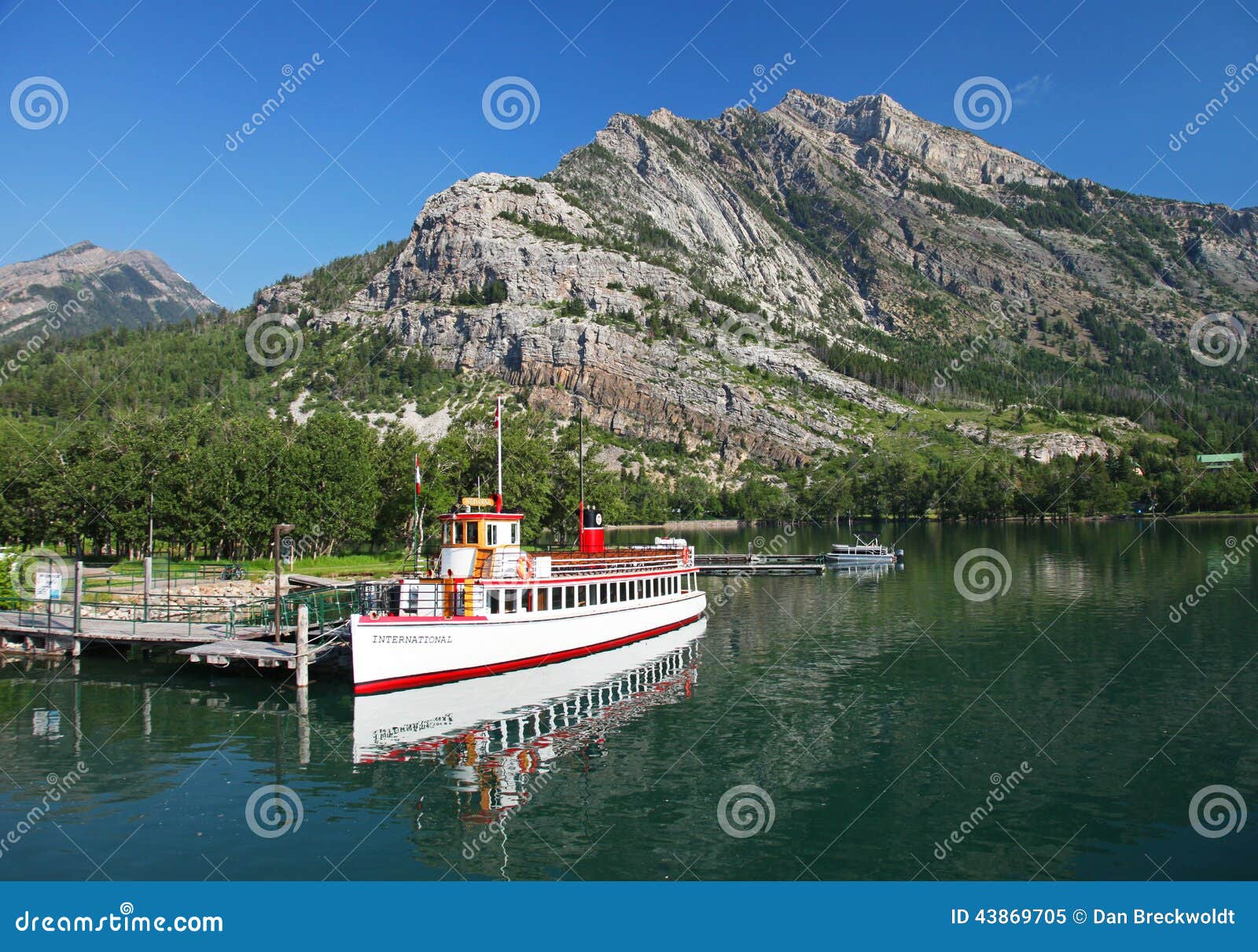 Waterton Lakes in Canada stock image. Image of waterton - 43869705