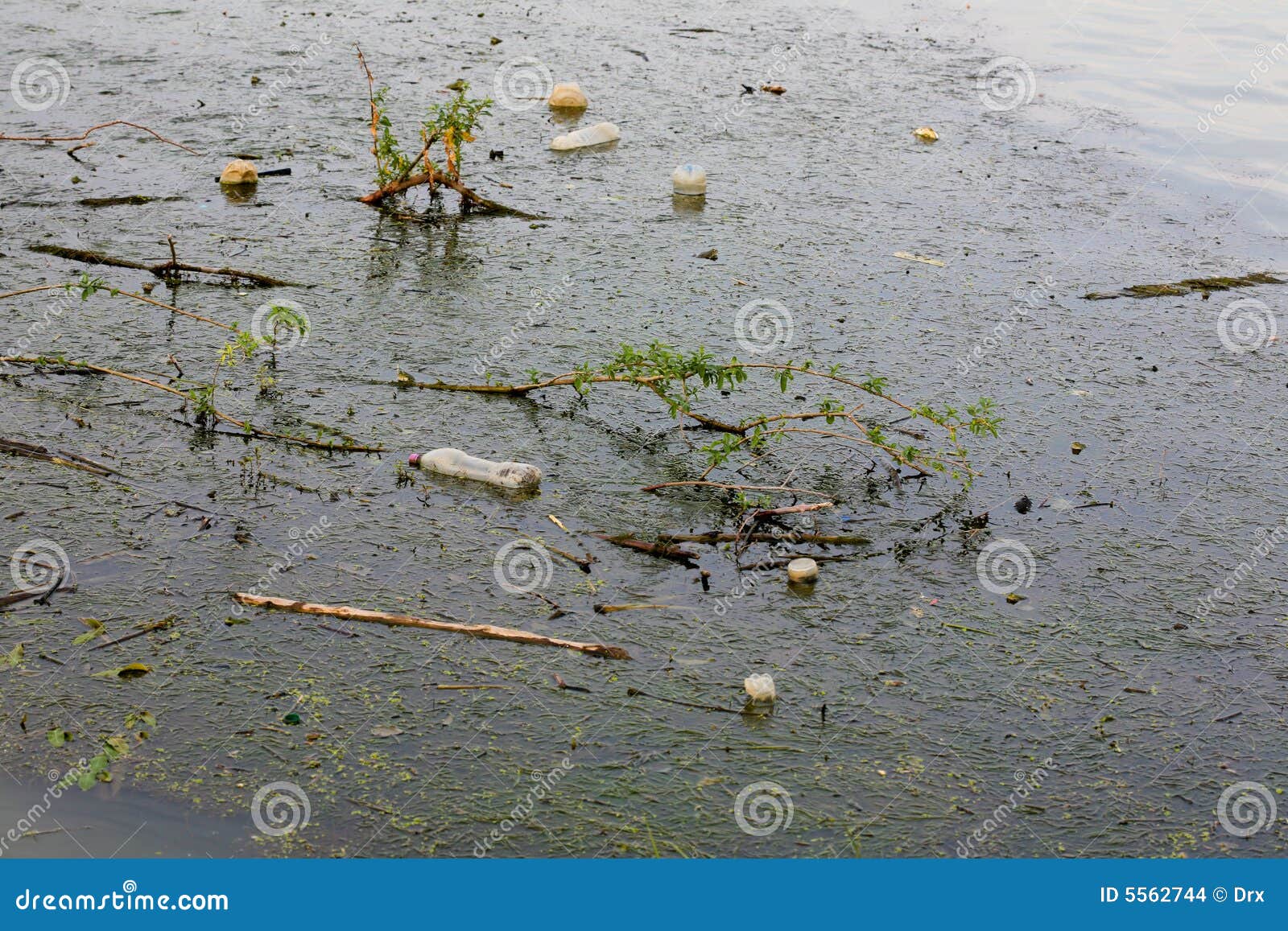 Watervervuiling - Huisvuil Op Rivieroppervlakte Stock Foto - Image of ...