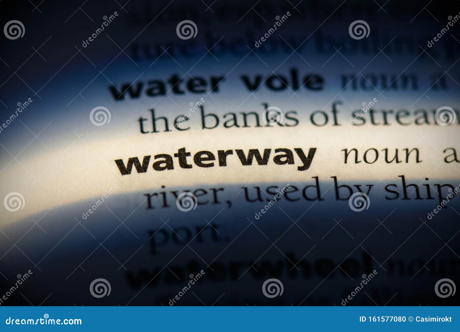 Waterway stock photo. Image of detail, highlighted, meaning - 161577080