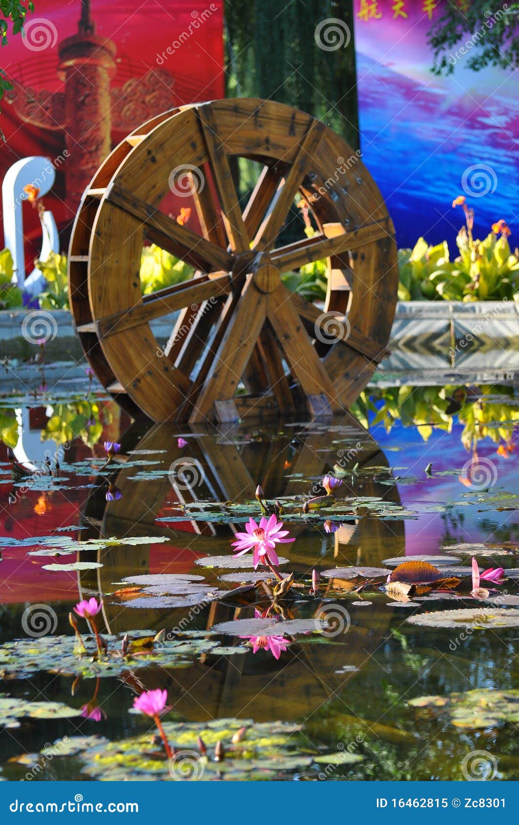 Waterwheel stock image. Image of history, green, motion - 16462815