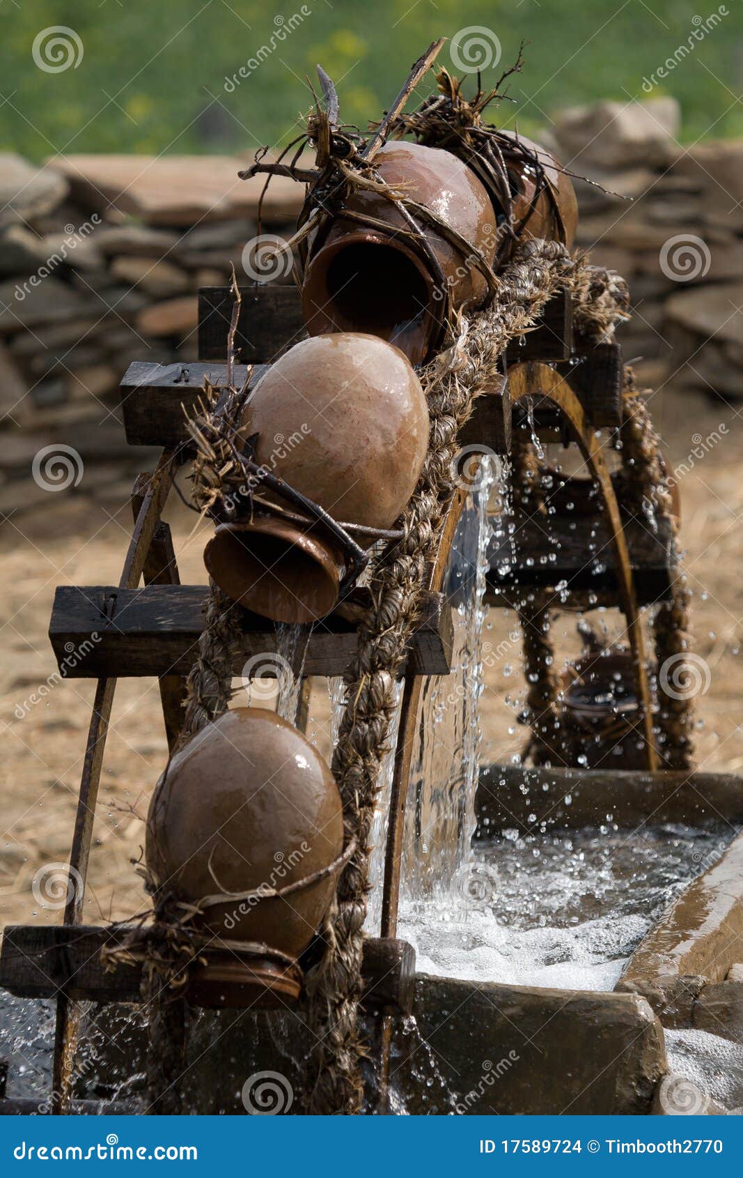Waterwheel stock photo. Image of life, hydration, waterwheel - 17589724