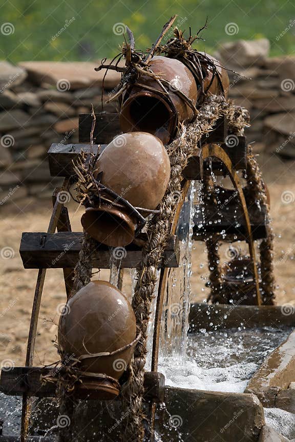 Waterwheel stock photo. Image of life, hydration, waterwheel - 17589724