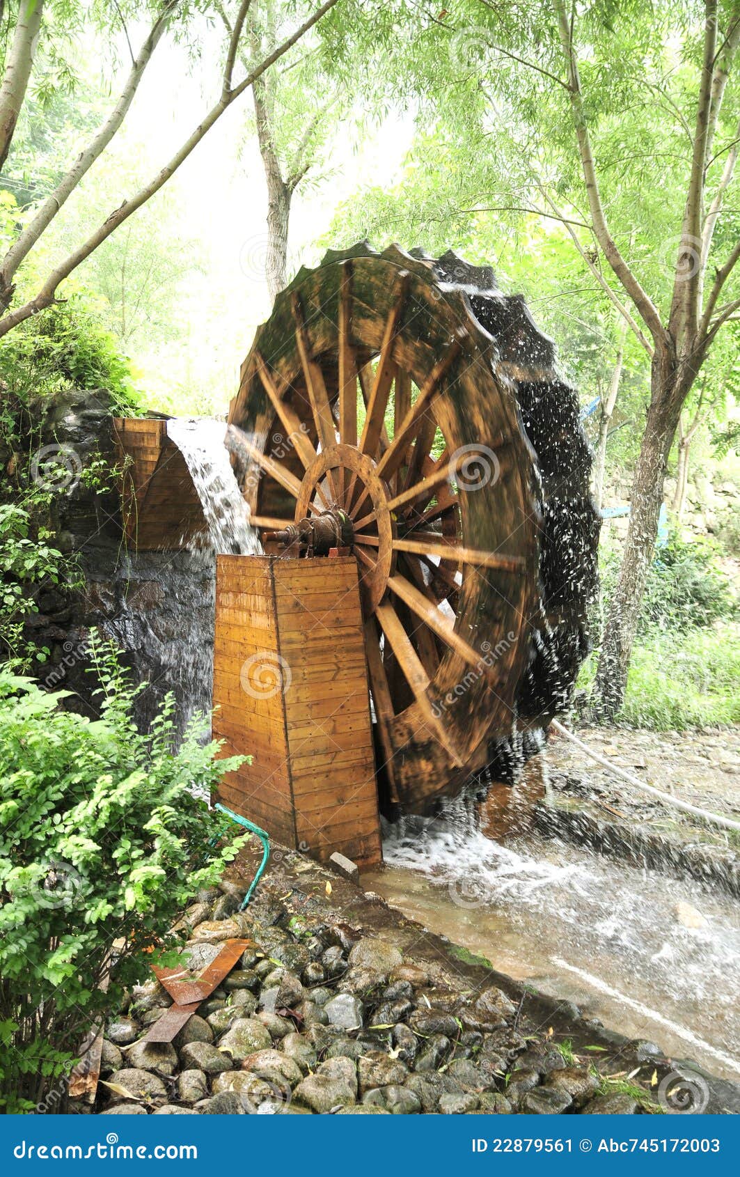 Waterwheel stock image. Image of waterwheel, wooden, pumping - 22879561