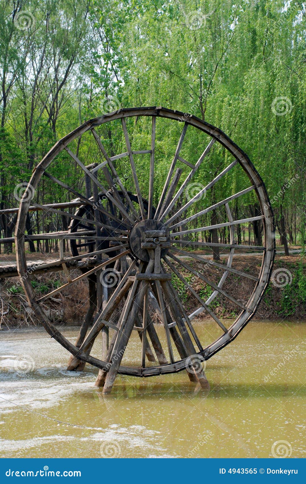 The waterwheel stock image. Image of waterwheel, bank - 4943565