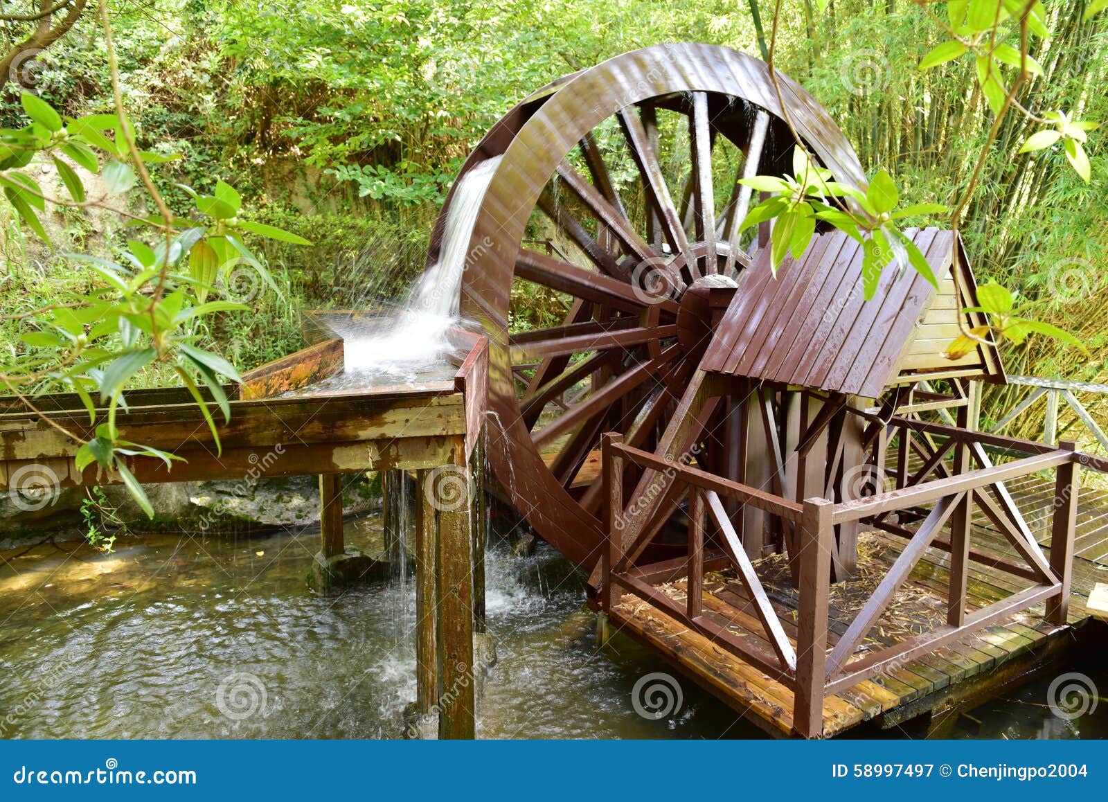 Waterwheel stock image. Image of work, current, farming - 58997497