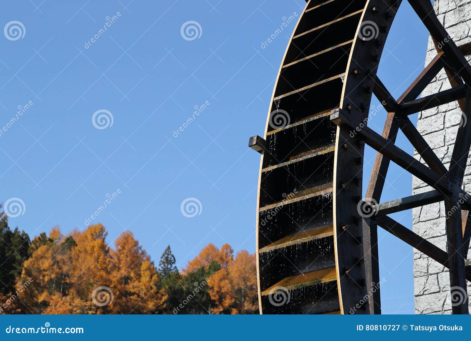 Waterwheel stock image. Image of forest, wheel, scenery - 80810727