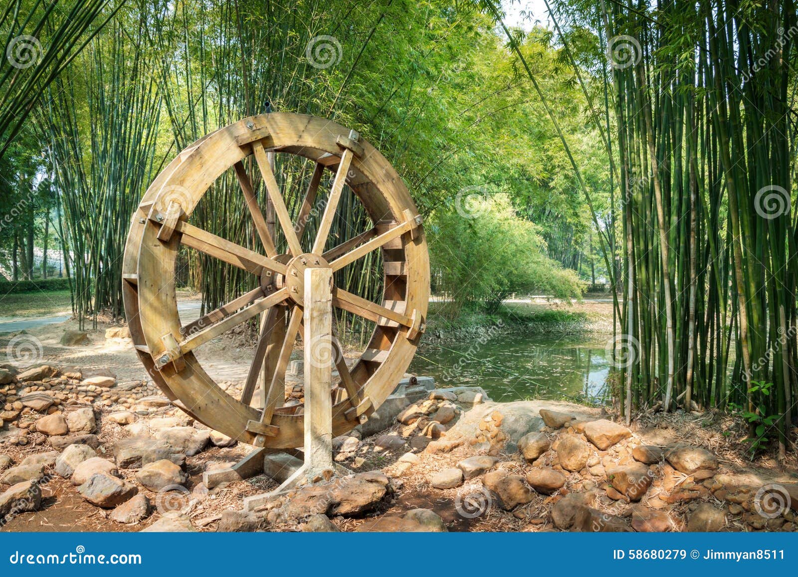 Waterwheel stock image. Image of ancient, industry, scenery - 58680279