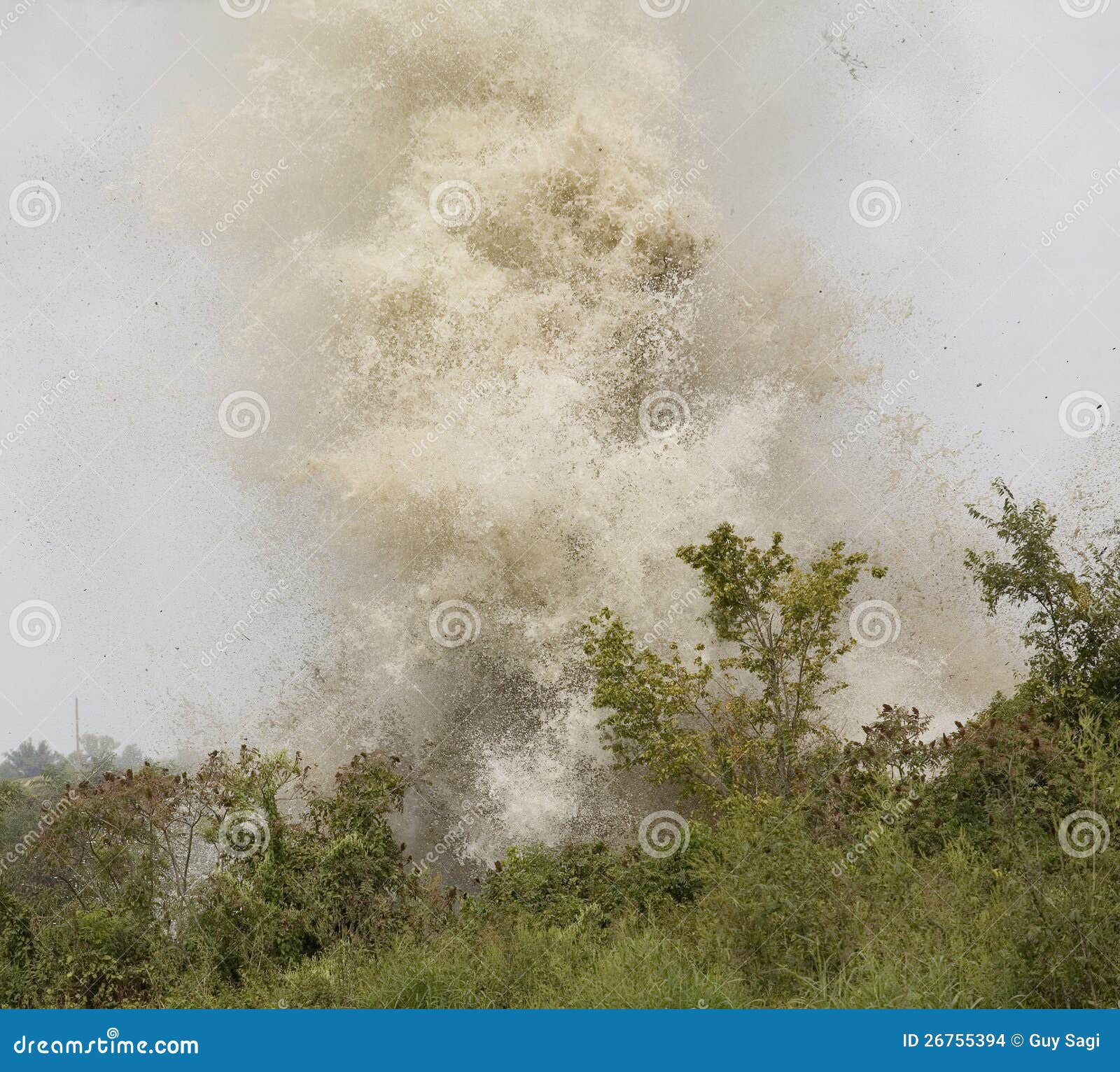 Watery explosion stock photo. Image of spray, blue, water - 26755394
