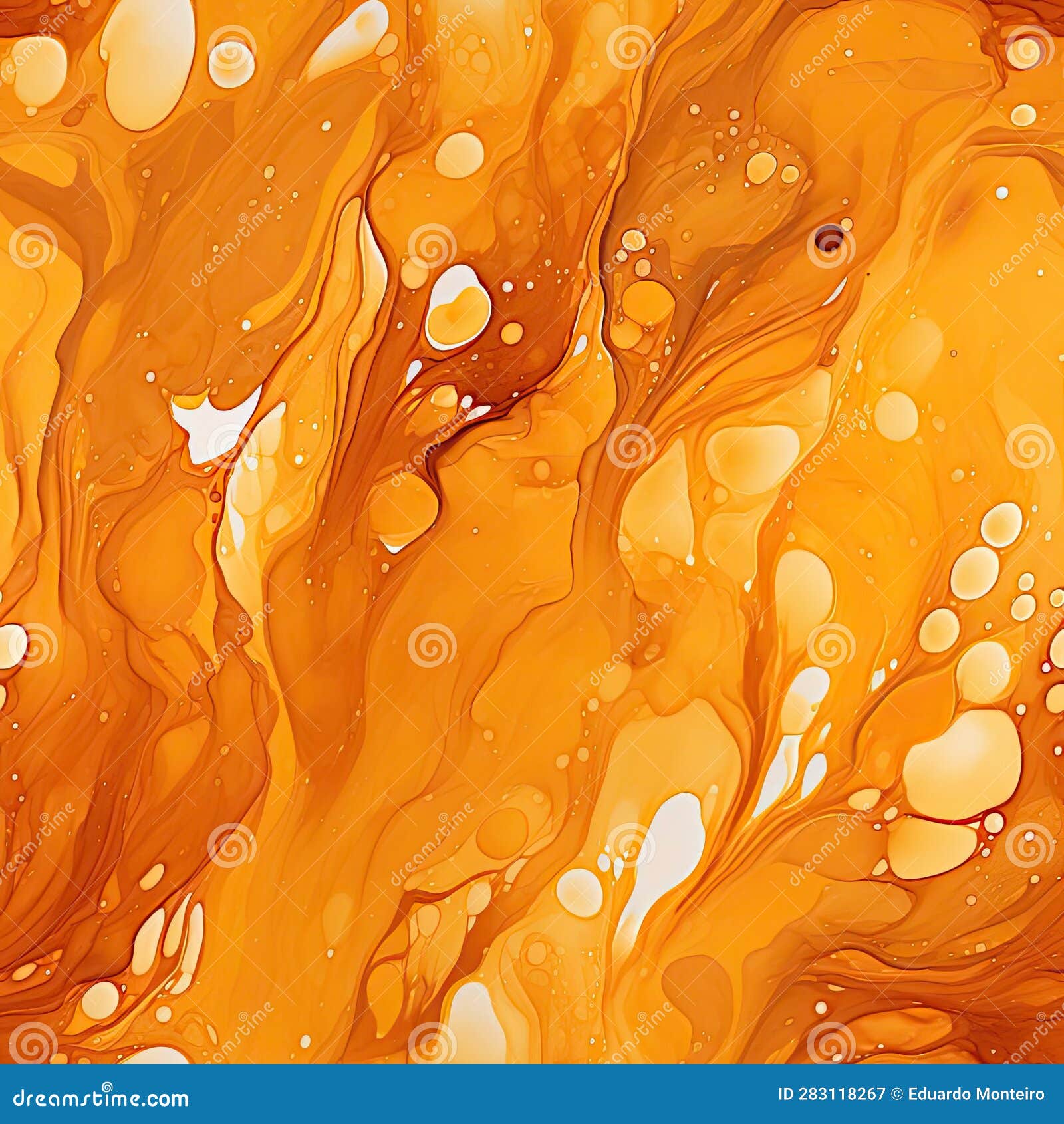 Watery Fluid Background with Orange and Amber Tones (tiled) Stock ...