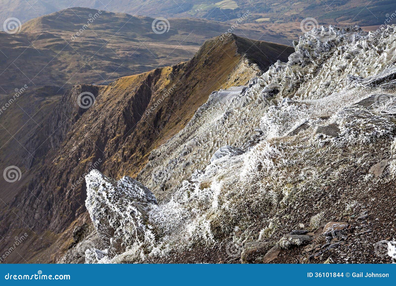 Watkins Path stock photo. Image of path, snowdonia, hills - 36101844