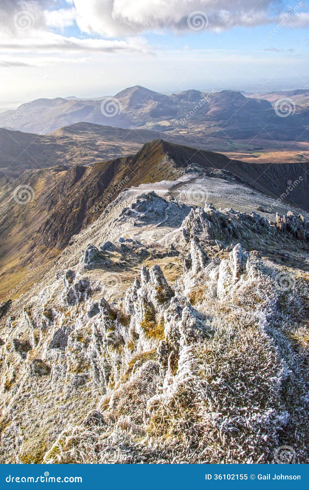 Watkins Path stock image. Image of snowdon, view, autumn - 36102155