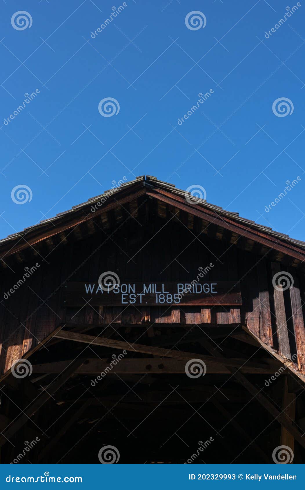 Watson Mill Bridge Name Plate Stock Image - Image of state, park: 202329993