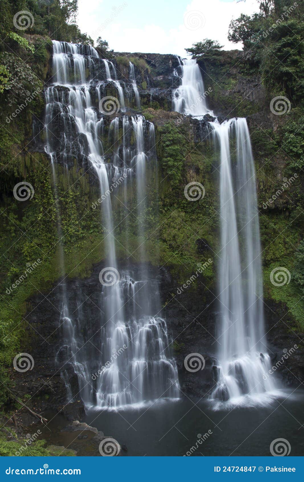 Watterfall stock image. Image of foliage, outdoors, rays - 24724847