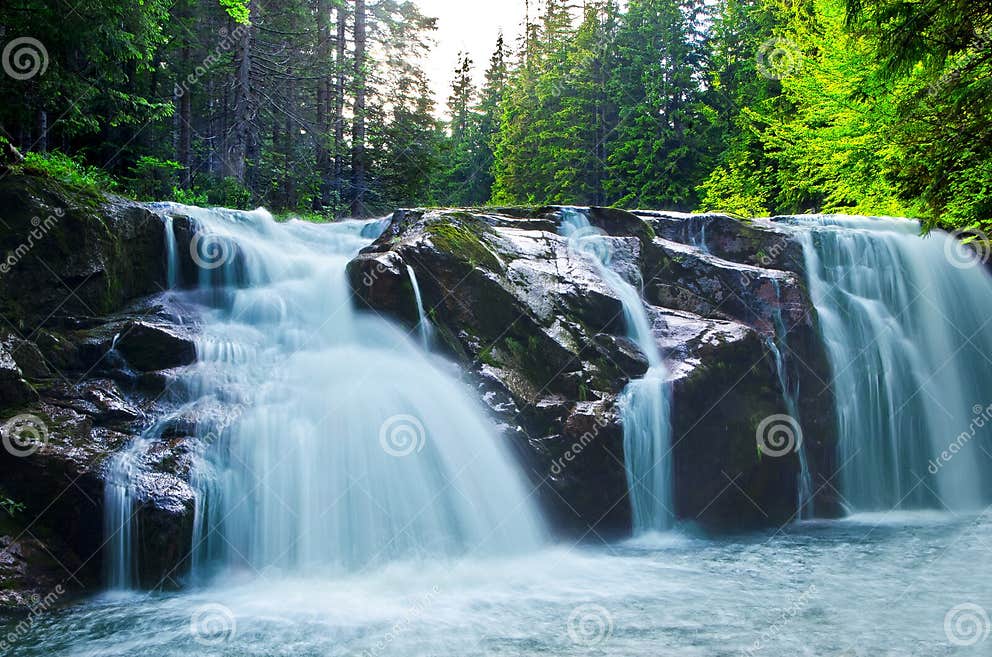 Watterfall stock photo. Image of cascade, outdoor, ecology - 42979666
