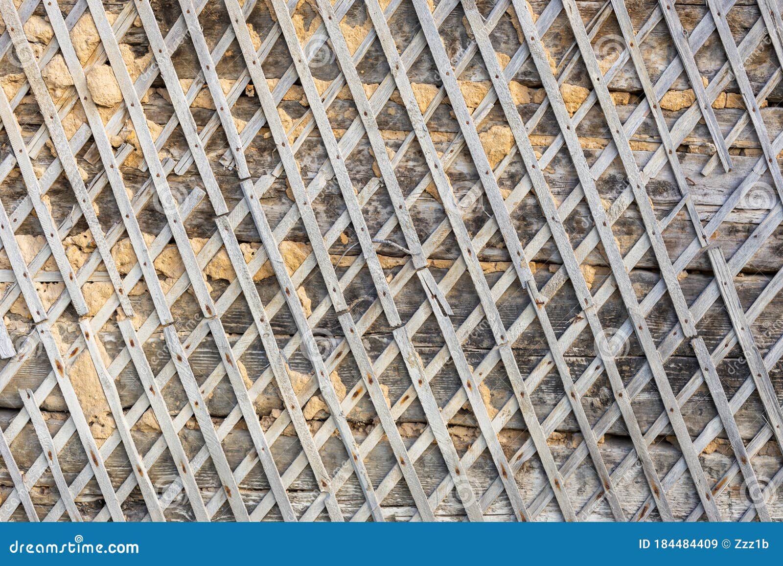 Wattle and Daub Building Wall Texture and Background Under Direct ...
