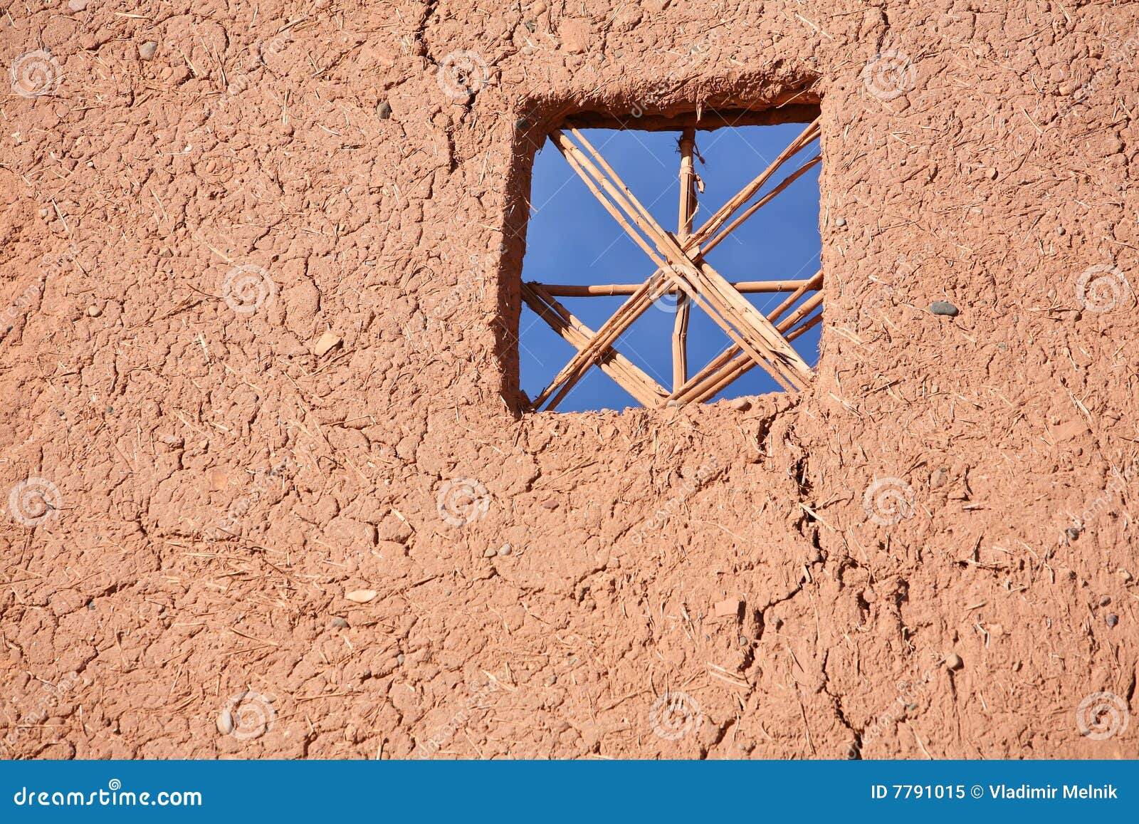 Wattle and Daub Wall with Window Stock Image - Image of clay, sand: 7791015