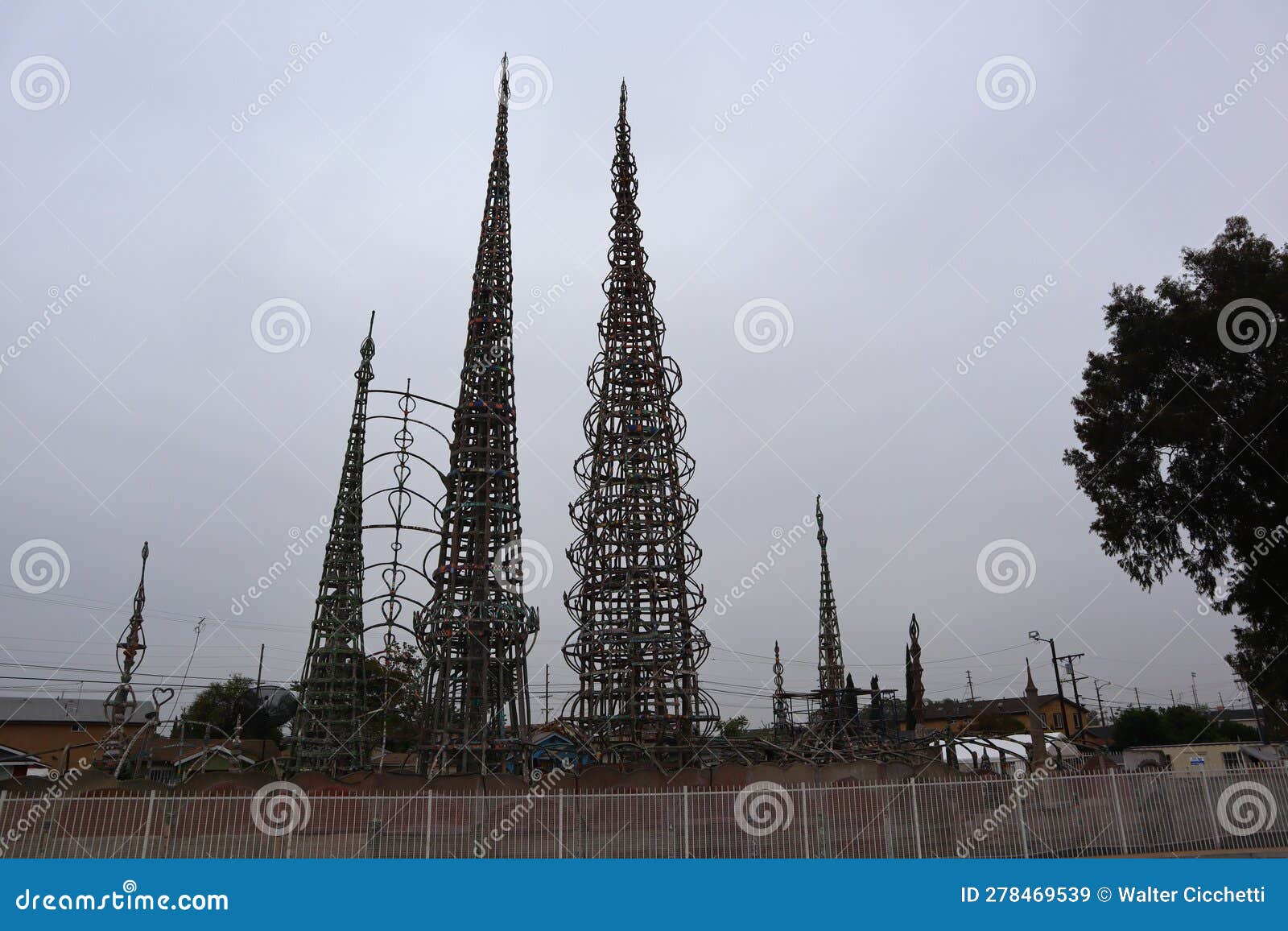Watts Towers By Simon Rodia Architectural Structures Located In Simon Rodia State Historic