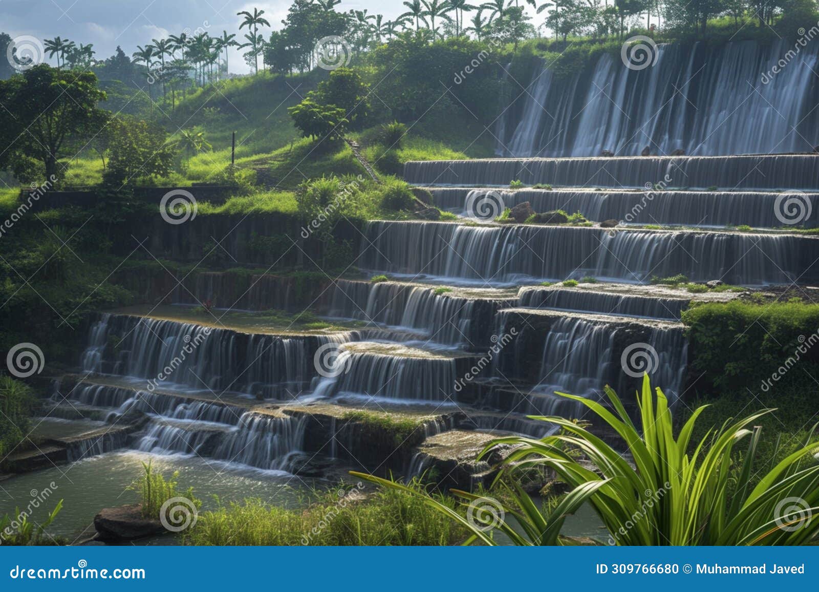 Watu Purbo Wonder Captivating View Of Watu Purbo Water Fall Royalty ...