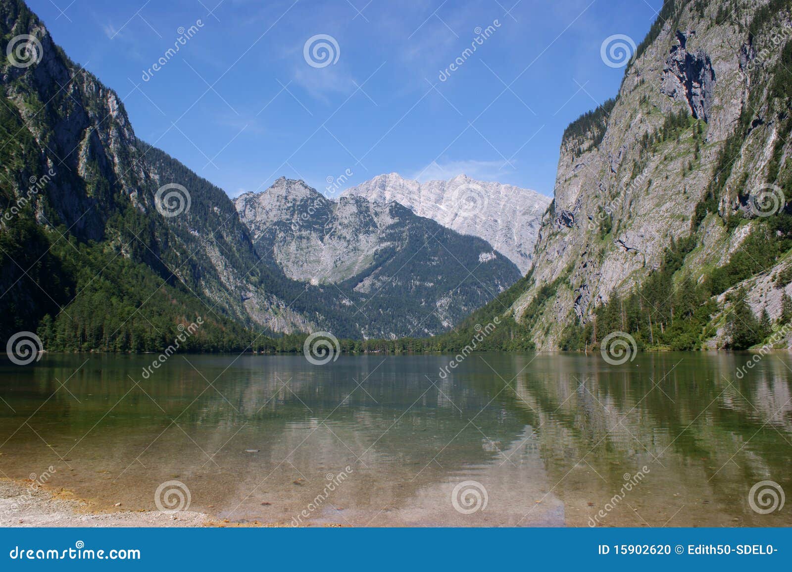 The Watzmann-East wall stock photo. Image of obersee - 15902620