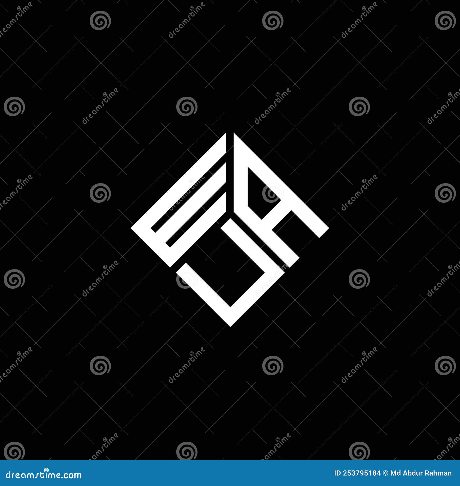 WAU Letter Logo Design on WHITE Background. WAU Creative Initials ...