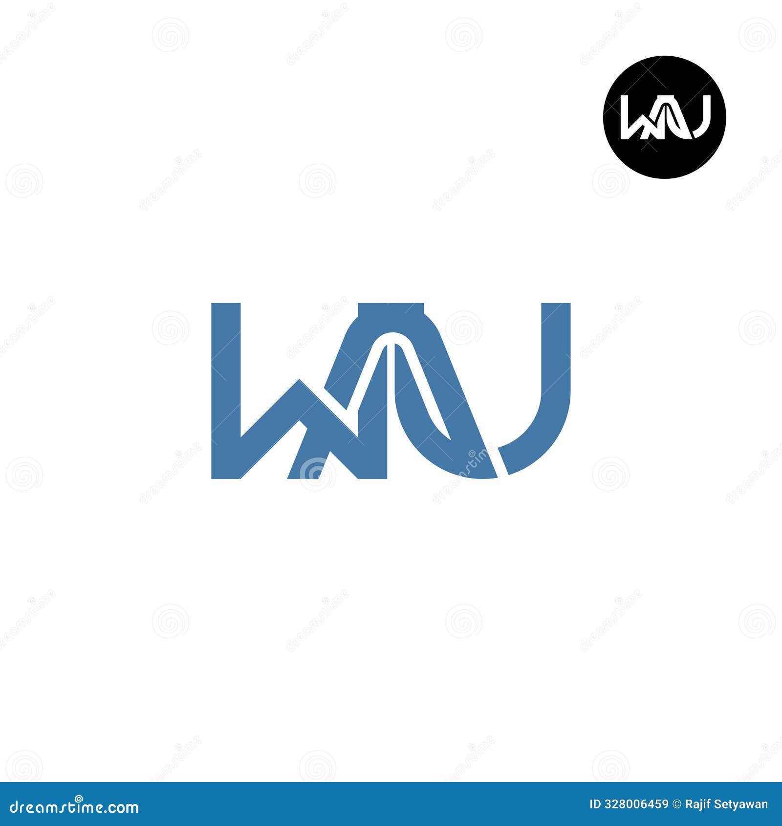 WAU Logo Letter Monogram Design Stock Vector - Illustration of brand ...