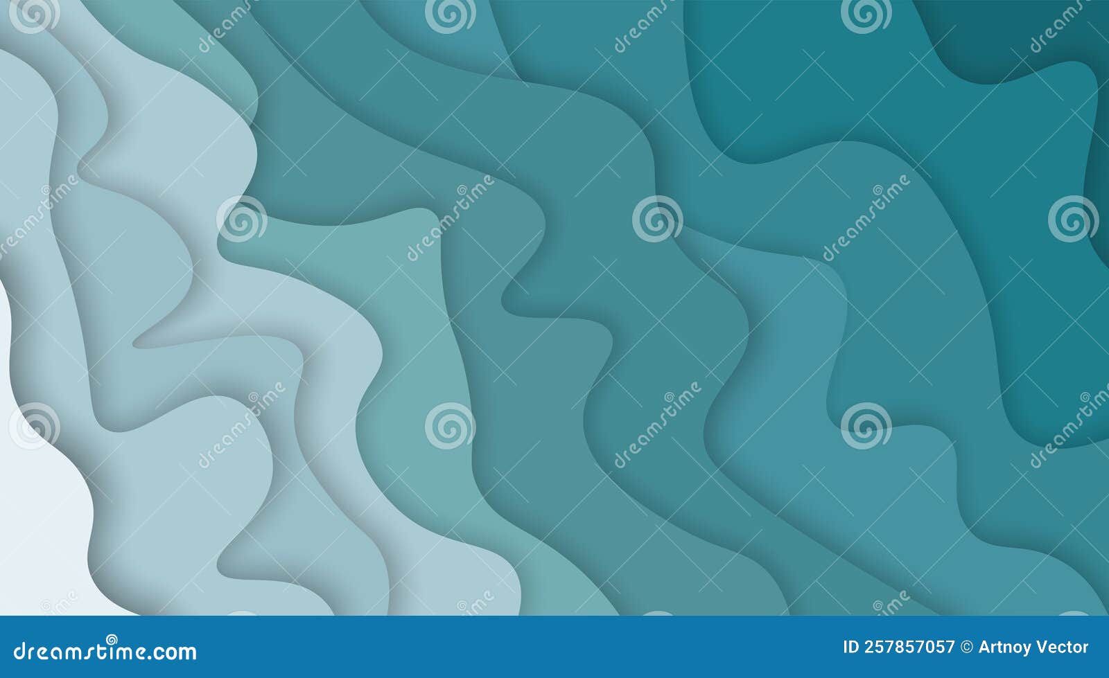 Vector Wave Texture Papercut Waves Deep Sea Illustration Stock Vector ...
