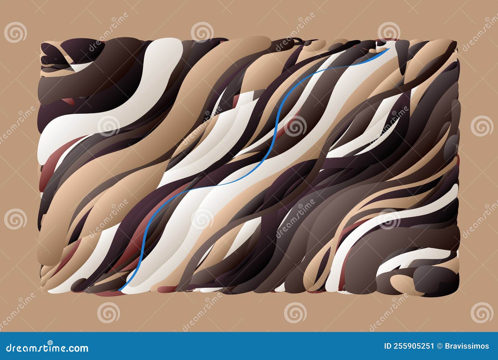 Wave Abstract Art Background Shape. Design Illustration Stock Vector ...