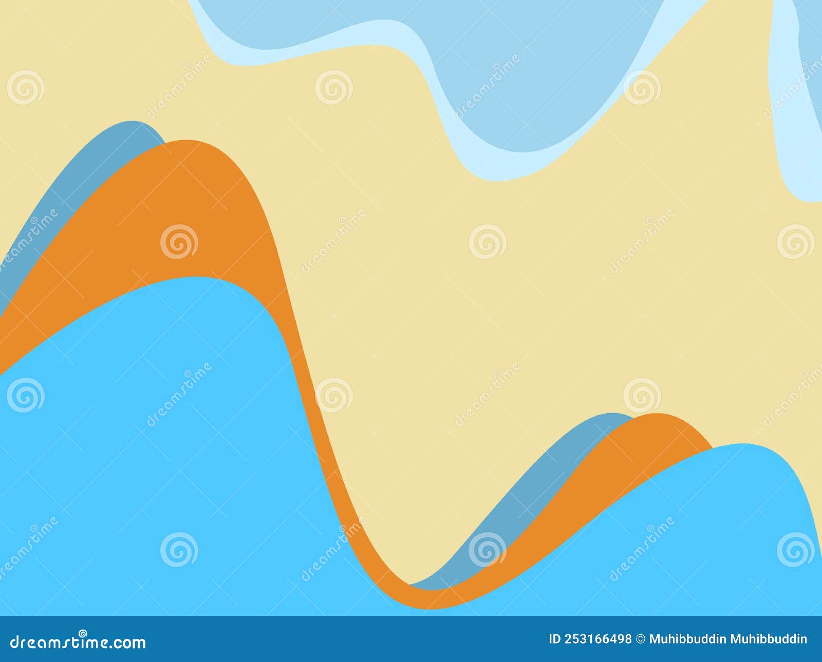 Wave Abstract Background for Layout Design, Web Template, Mobile or ...