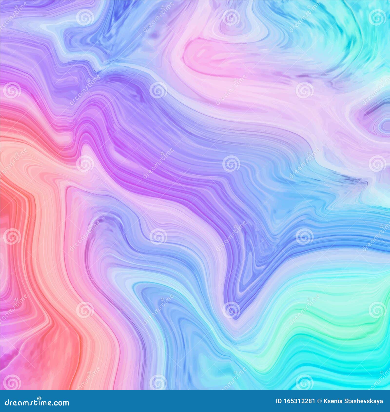 Wave Abstract Background. Marbling, Acylic Paint Texture Stock Vector ...
