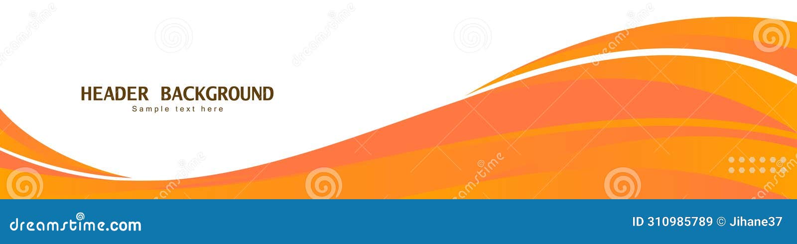 Wave Abstract Background with Orange Color for Header, Walpaper ...