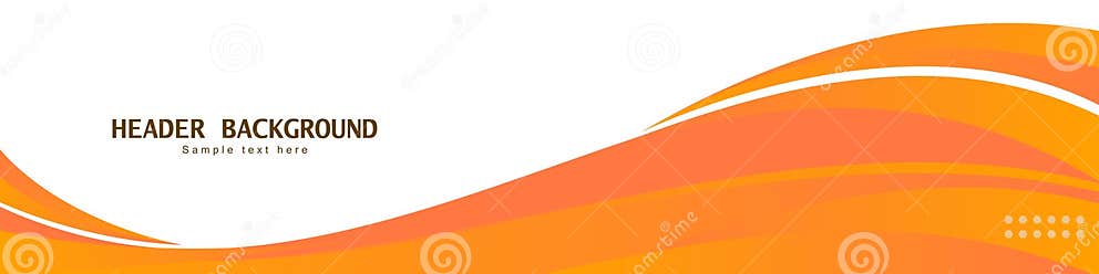 Wave Abstract Background with Orange Color for Header, Walpaper ...