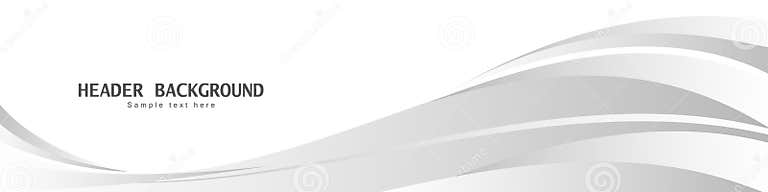 Wave Abstract Background with White Gradient Color for Header ...