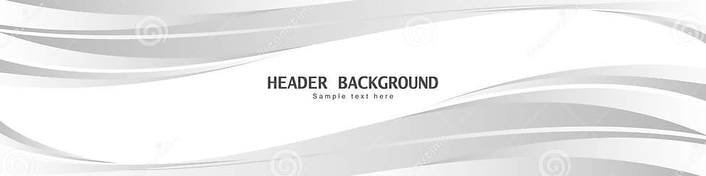 Wave Abstract Background with White Gradient Color for Header ...