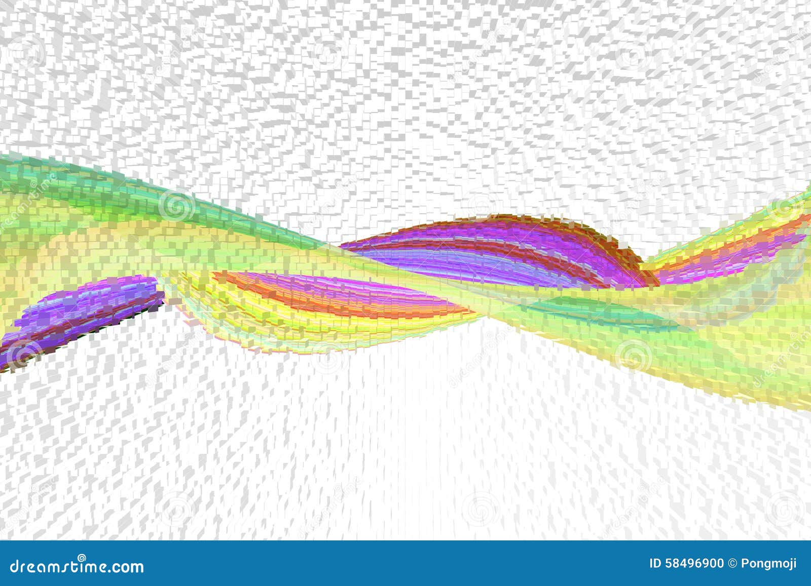 Wave abstract 3d stock illustration. Illustration of frame - 58496900