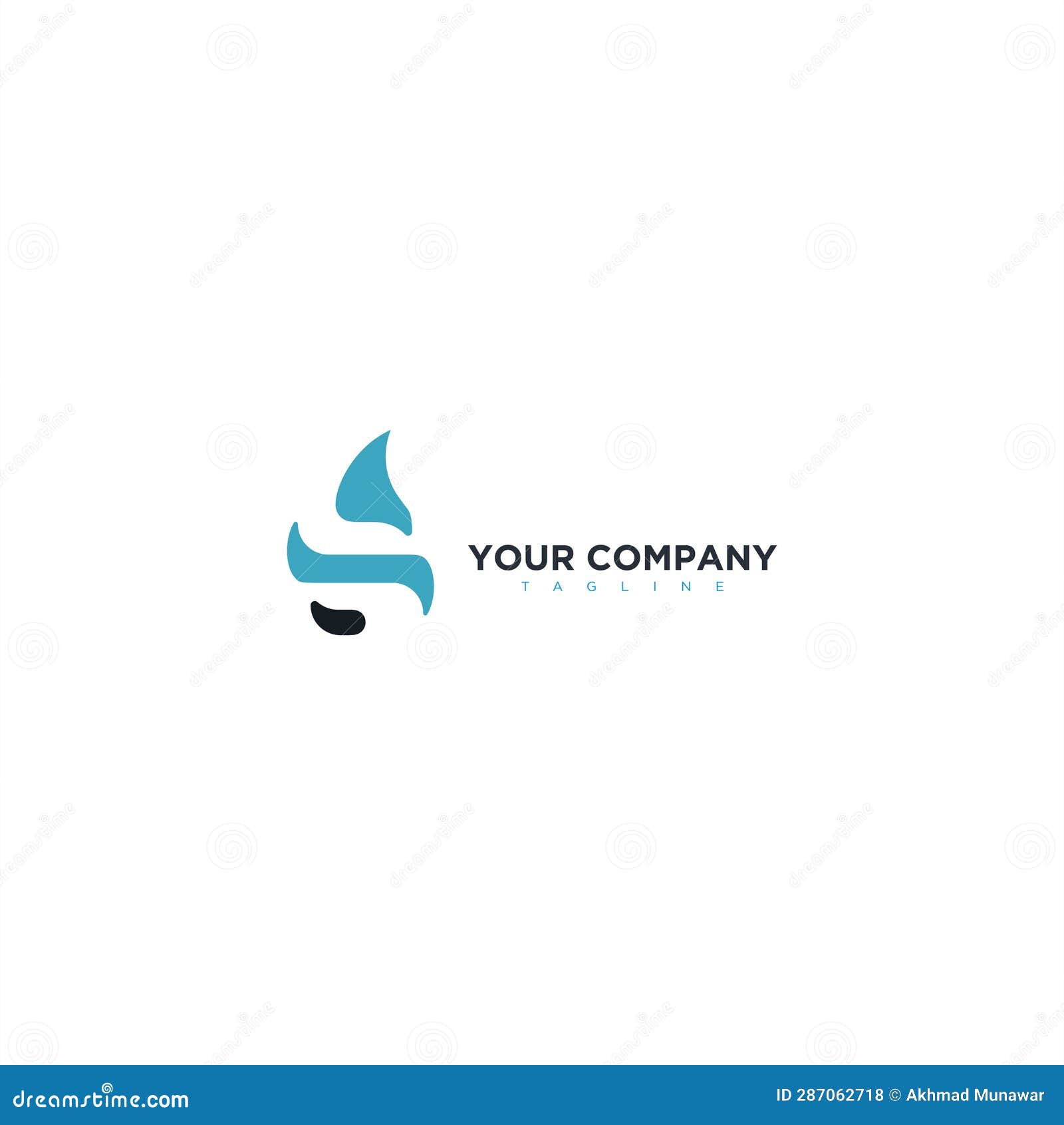 Wave Abstract Letter S Monogram Logo Stock Vector - Illustration of ...