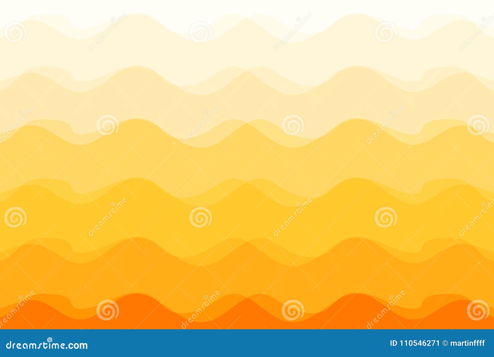 Wave Abstract Orange Background Sunshine Vector Illustration Stock ...