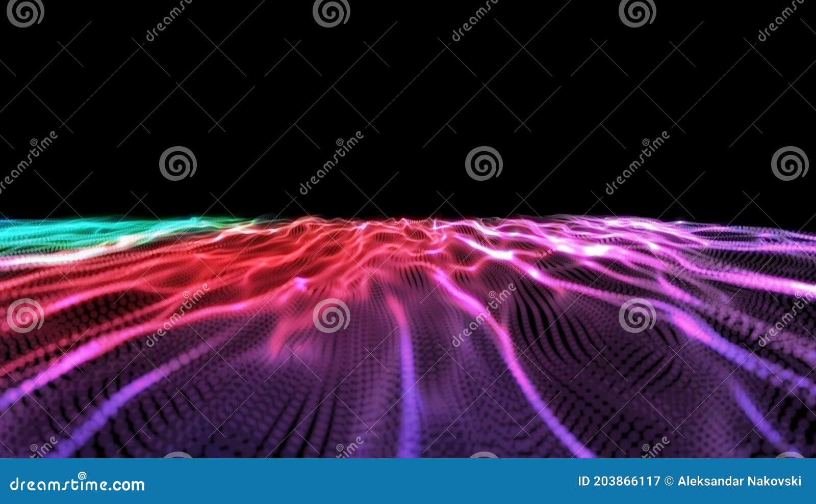 Wave Abstract Particle Color Illustration Stock Illustration ...