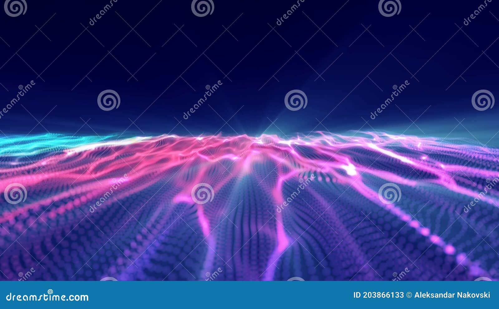 Wave Abstract Particle Color Illustration Stock Illustration ...