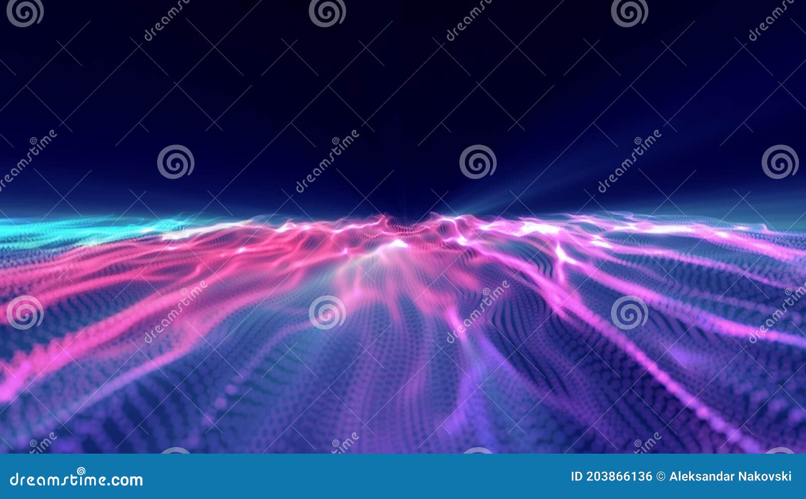 Wave Abstract Particle Color Illustration Stock Illustration ...