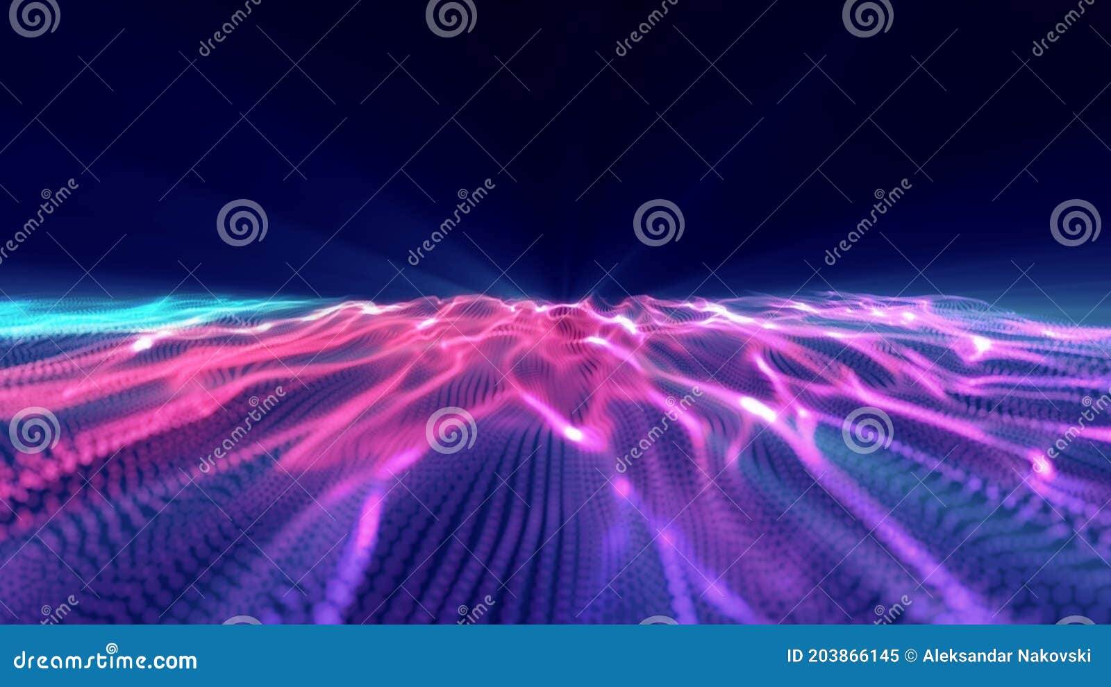 Wave Abstract Particle Color Illustration Stock Illustration ...