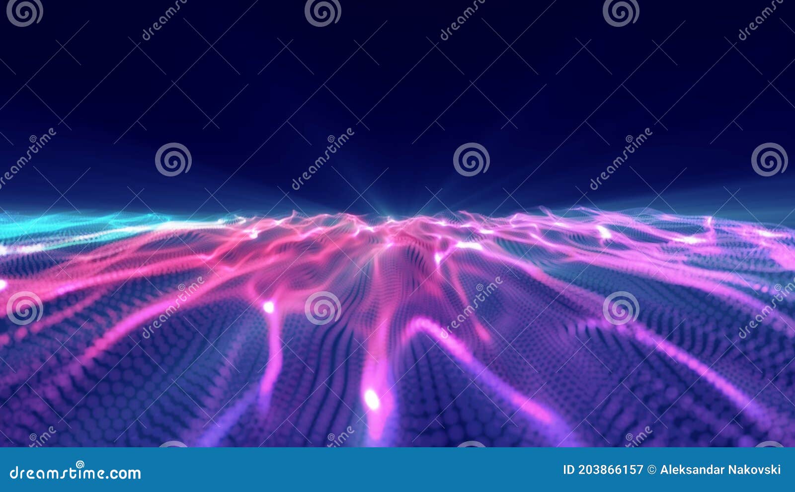 Wave Abstract Particle Color Illustration Stock Illustration ...