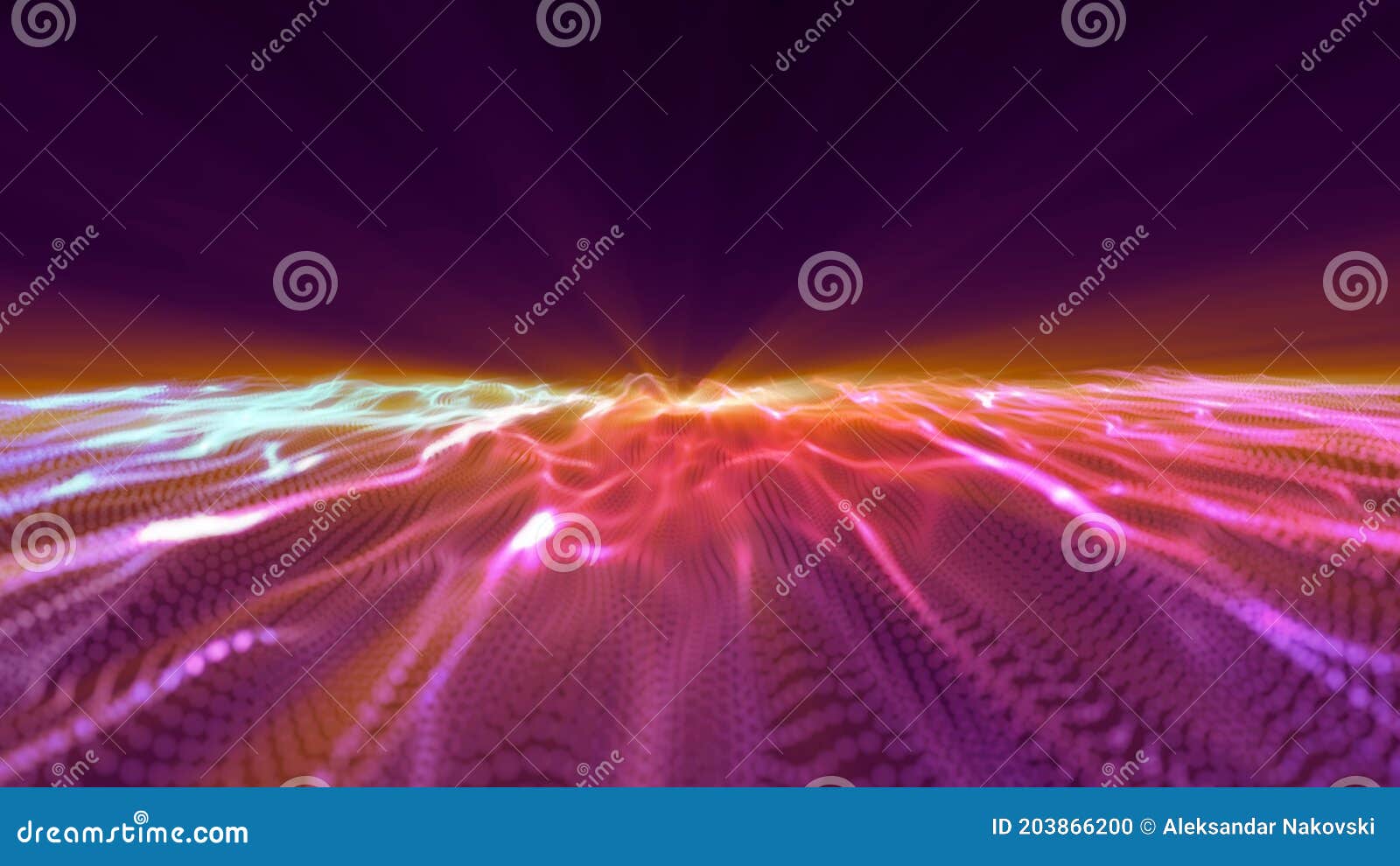 Wave Abstract Particle Color Illustration Stock Illustration ...
