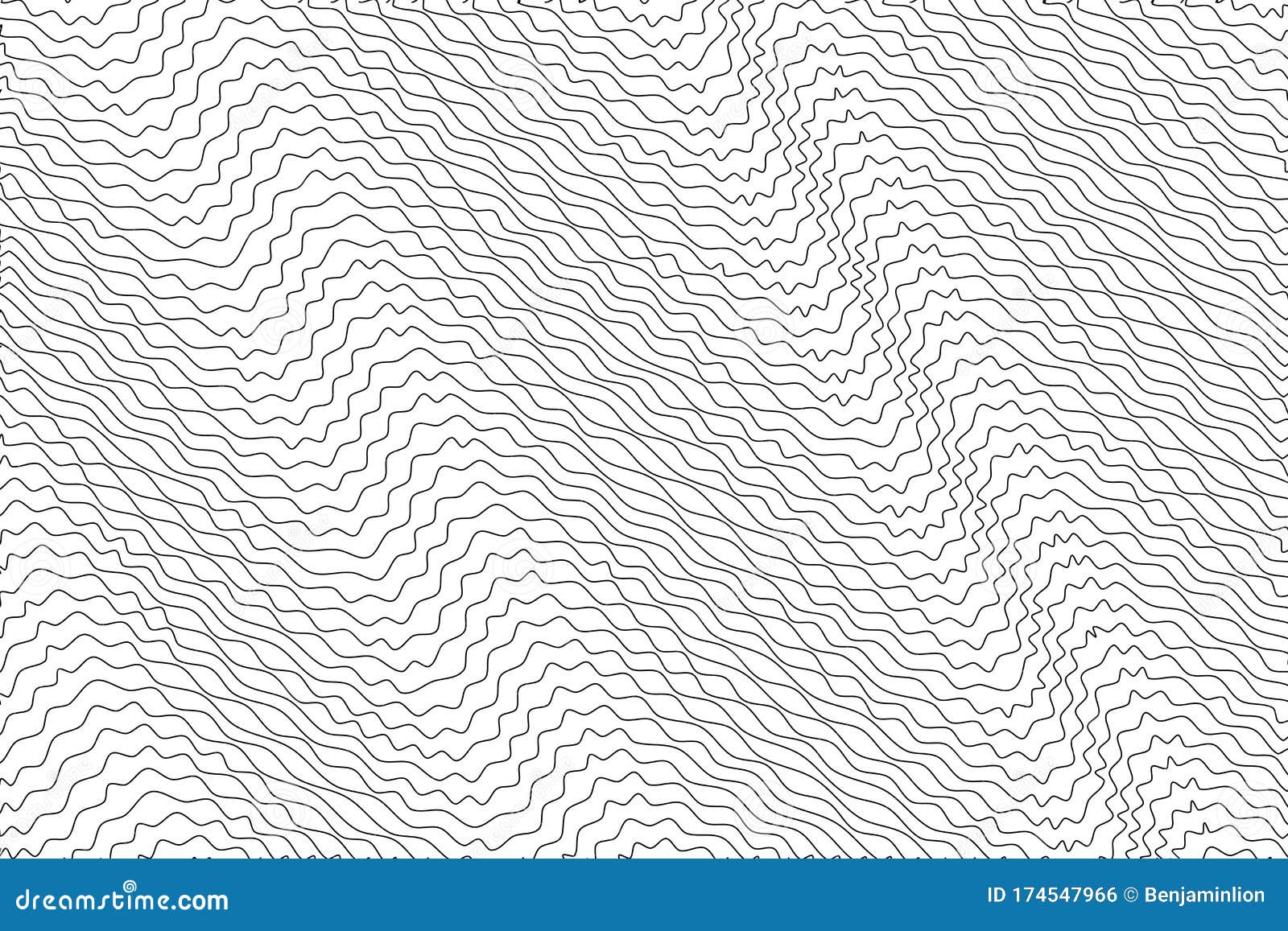 Wave Abstract Texture stock vector. Illustration of drawing - 174547966