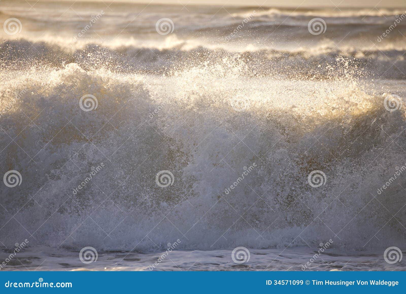 Wave action stock image. Image of evening, denmark, blue - 34571099