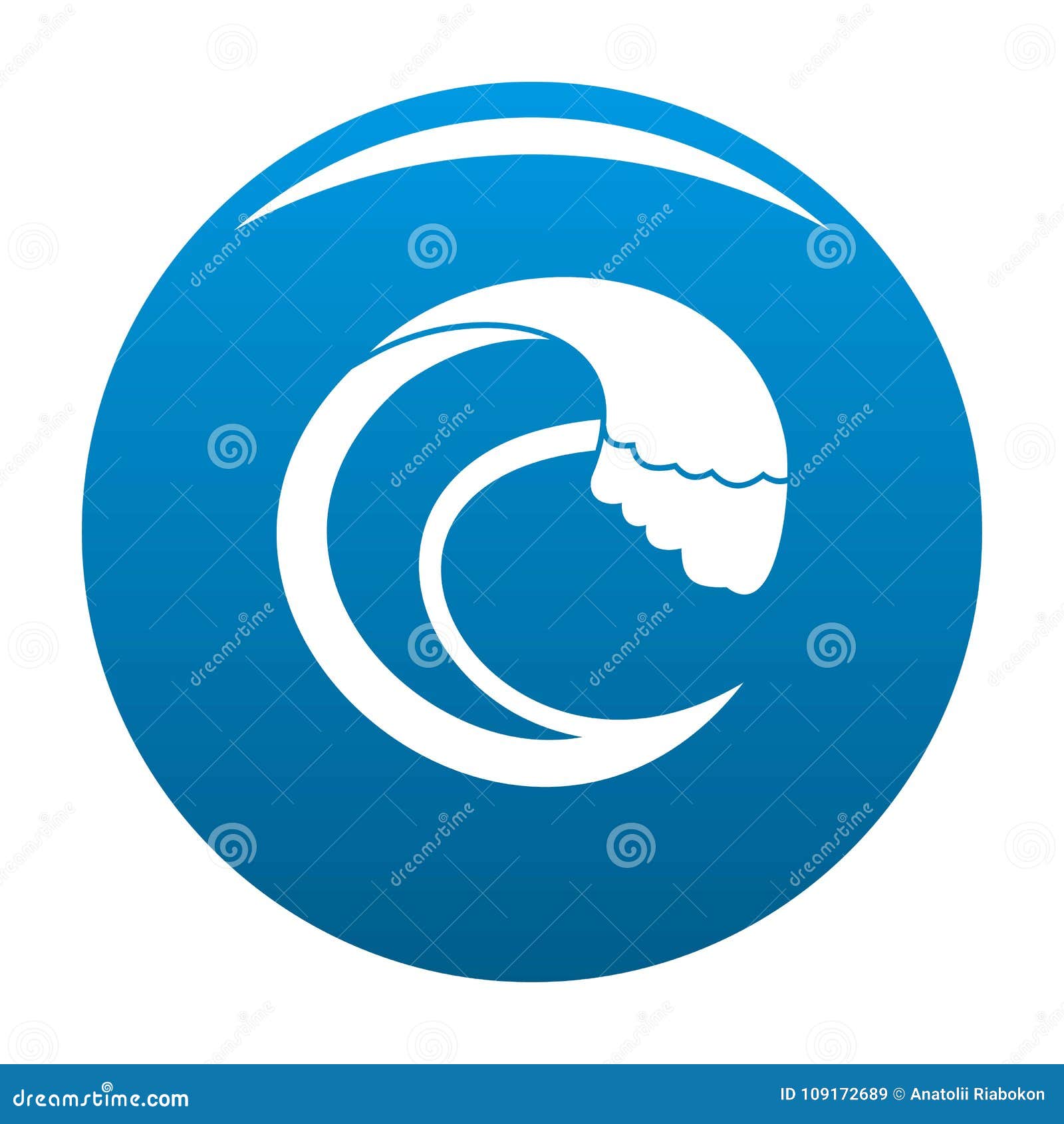 Wave aqua icon blue vector stock vector. Illustration of aqua - 109172689