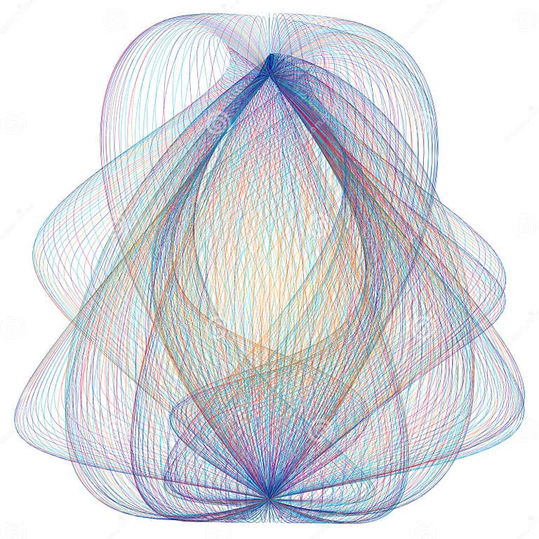 Wave Asymmetrical Mathematical Vector Form Stock Vector - Illustration ...