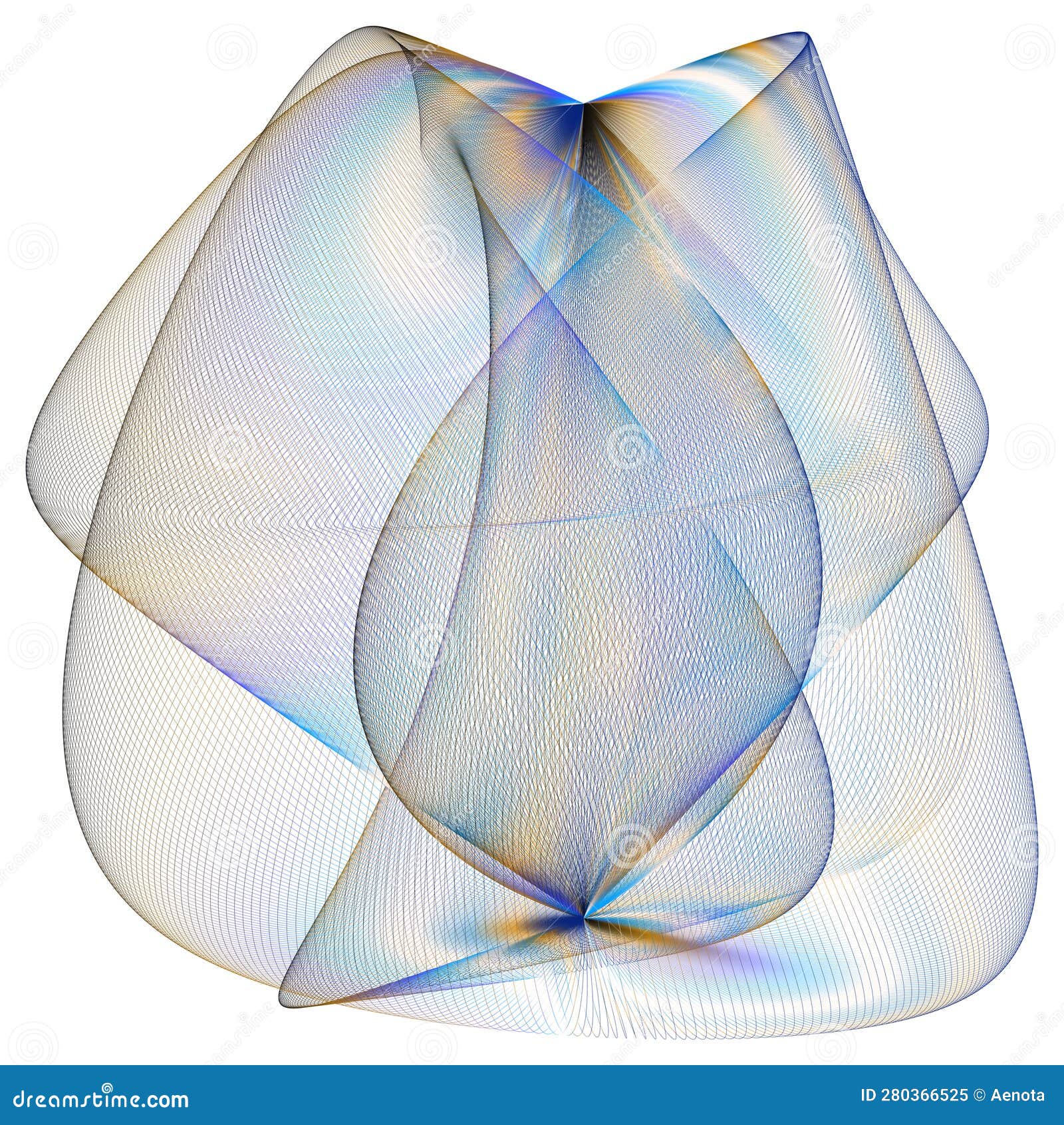 Wave Asymmetrical Mathematical Vector Form Stock Vector - Illustration ...