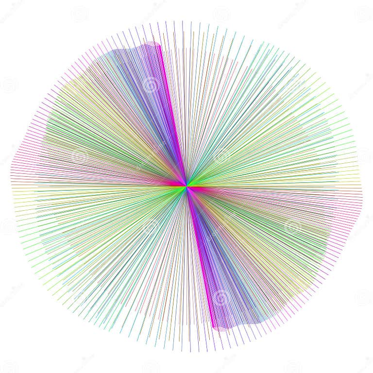 Wave asymmetrical rosette stock vector. Illustration of ornament ...