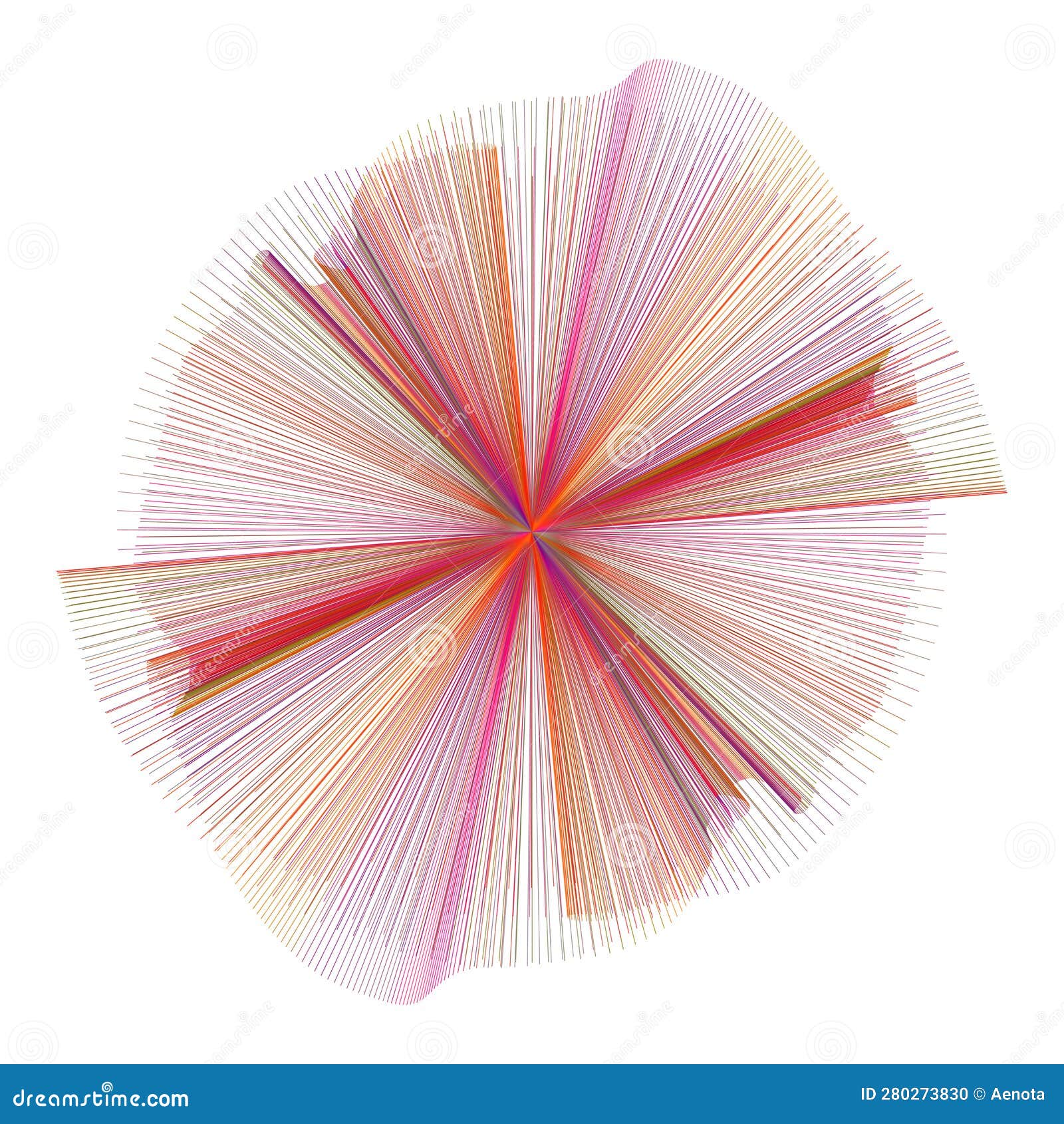 Wave asymmetrical rosette stock vector. Illustration of favor - 280273830