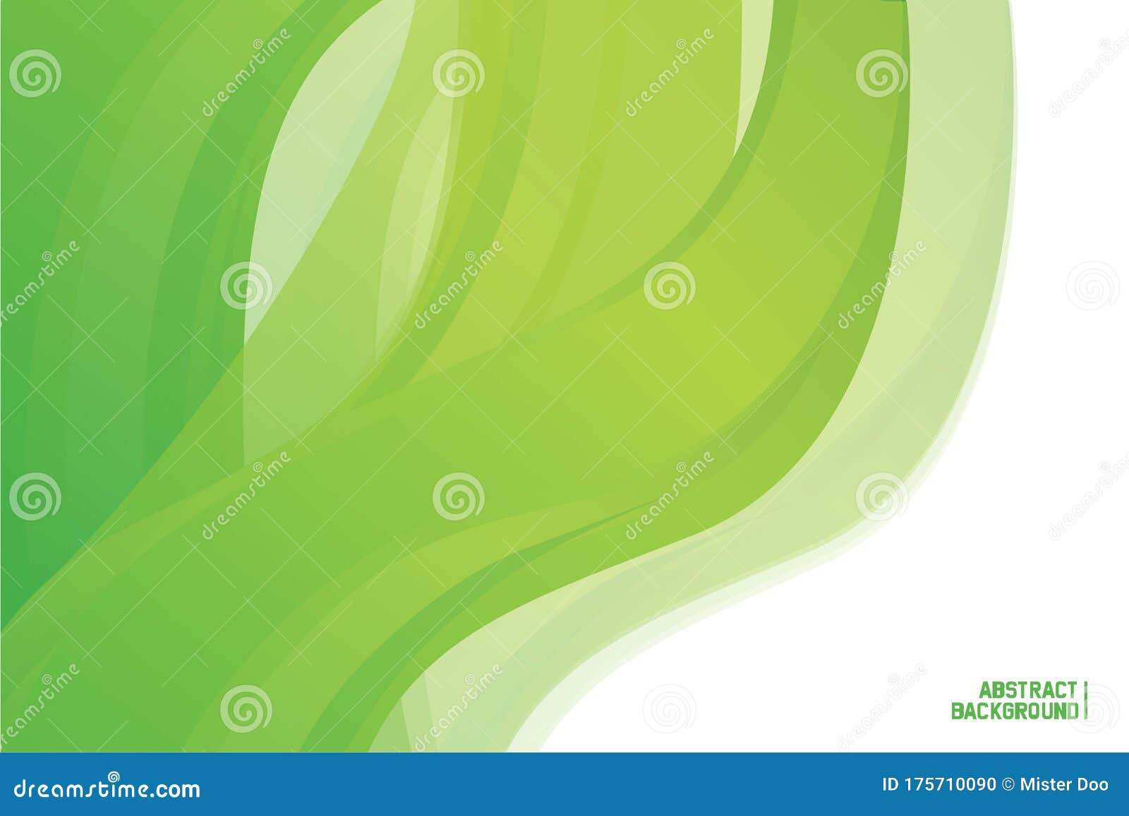 Green Flow Shapes Background with Abstract Style. Green Wavy Background ...